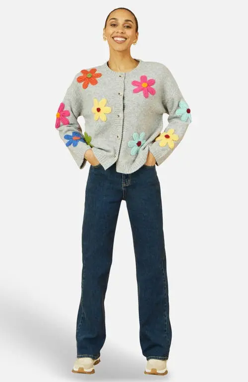 YUMI Dark Wash Stretch Wide Leg Jeans