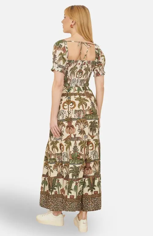 YUMI Safari Ruched Crop Top