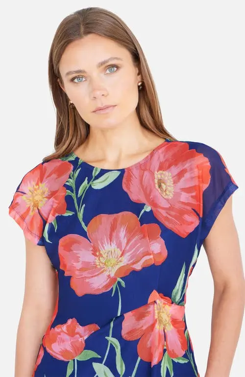 YUMI Poppy Mesh Top