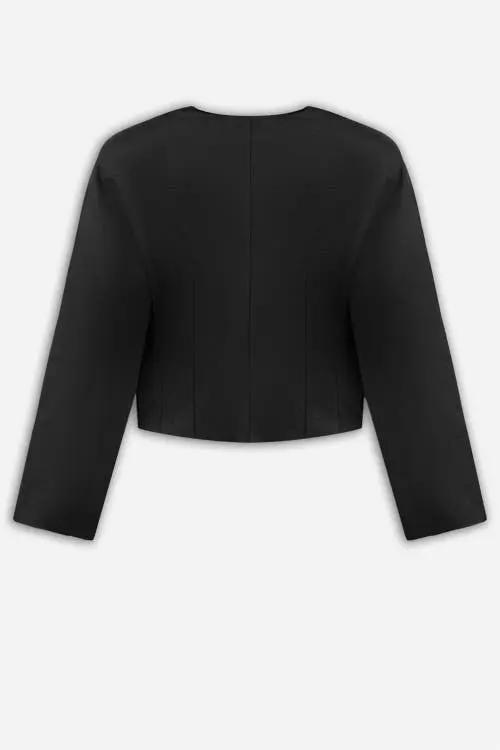 NOCTURNE Double Breasted V Neck Jacket