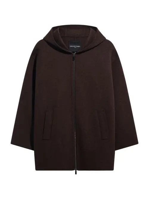 Gerard Darel Alva Double-faced Wool Hooded Coat