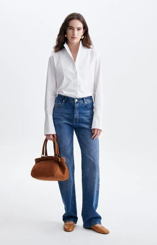 Vanessa Bruno Hugo Oversized Cotton Long Sleeve Shirt
