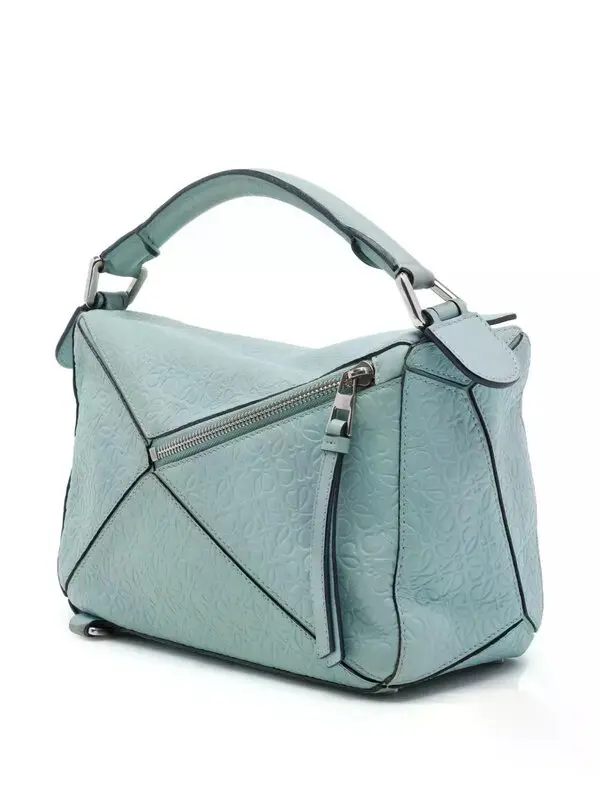 Loewe 2016 Small Anagram Embossed Calfskin Puzzle Satchel