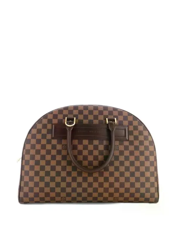 LOUIS VUITTON Nolita Handbag Damier 24 Heures Satchel - Brown