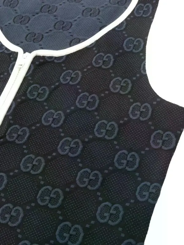 Gucci 2010s Gg Pattern Mini Dress