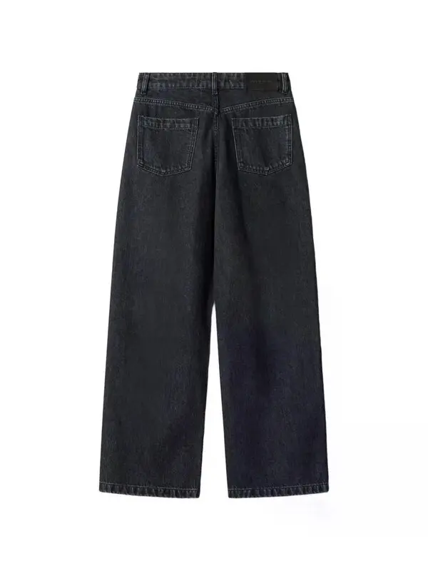 Maison Kitsuné Pleated Wide-leg Jeans
