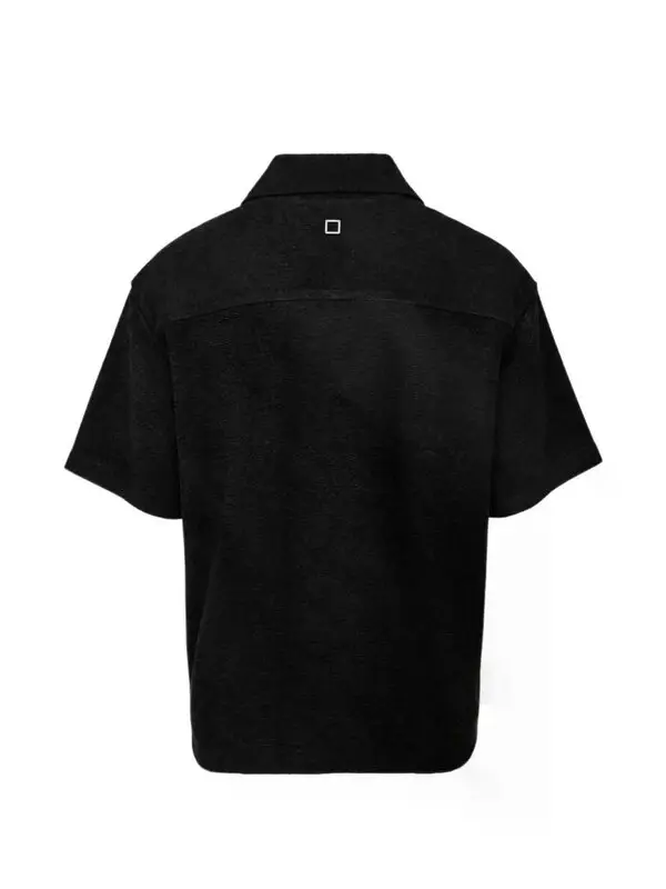 WOOYOUNGMI Textured-finish Oversized T-shirt - Black