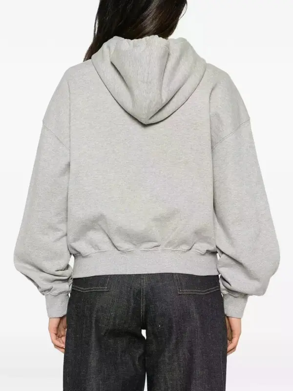 LOW CLASSIC Logo-print Zip-up Hoodie