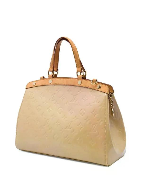 LOUIS VUITTON 2014 Monogram Vernis Brea Satchel - Neutrals