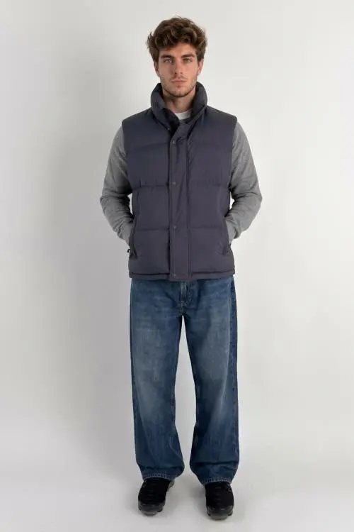 OROLAY Puff-o® Down Puffer Vest - Navy