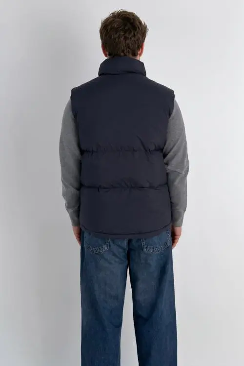 OROLAY Puff-o® Down Puffer Vest - Navy