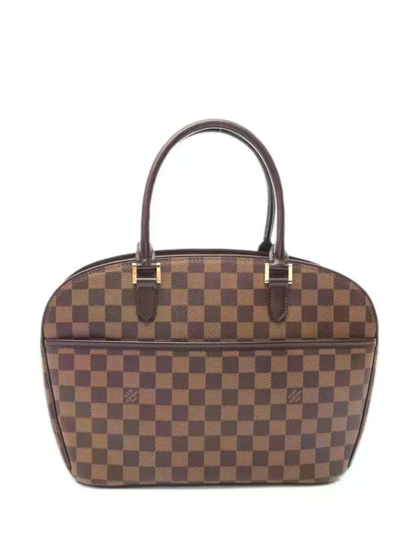 LOUIS VUITTON 2002 Saria Horizontal Damier Ebène Tote Bag - Brown