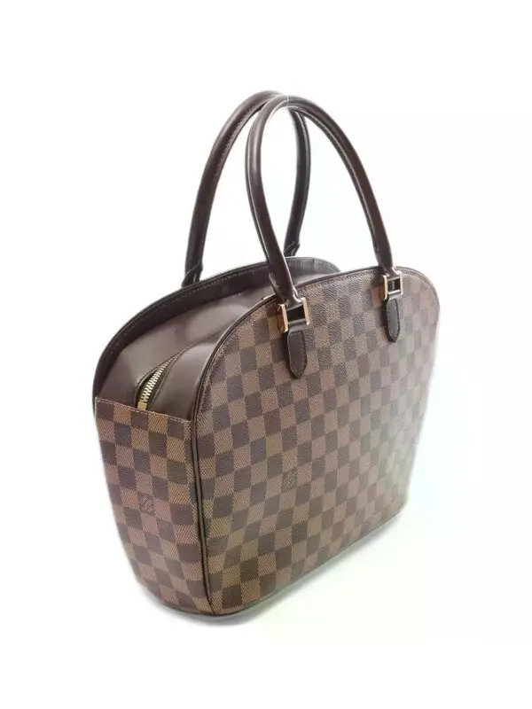 LOUIS VUITTON 2002 Saria Horizontal Damier Ebène Tote Bag
