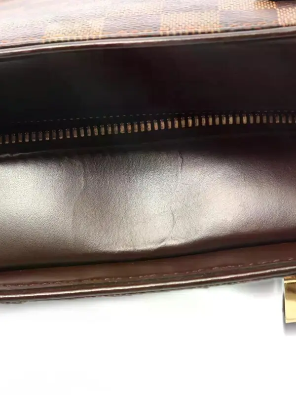 LOUIS VUITTON 2002 Saria Horizontal Damier Ebène Tote Bag