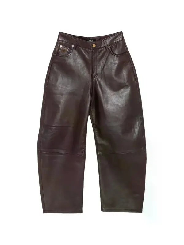 LOIS Leather Wide-leg Trousers