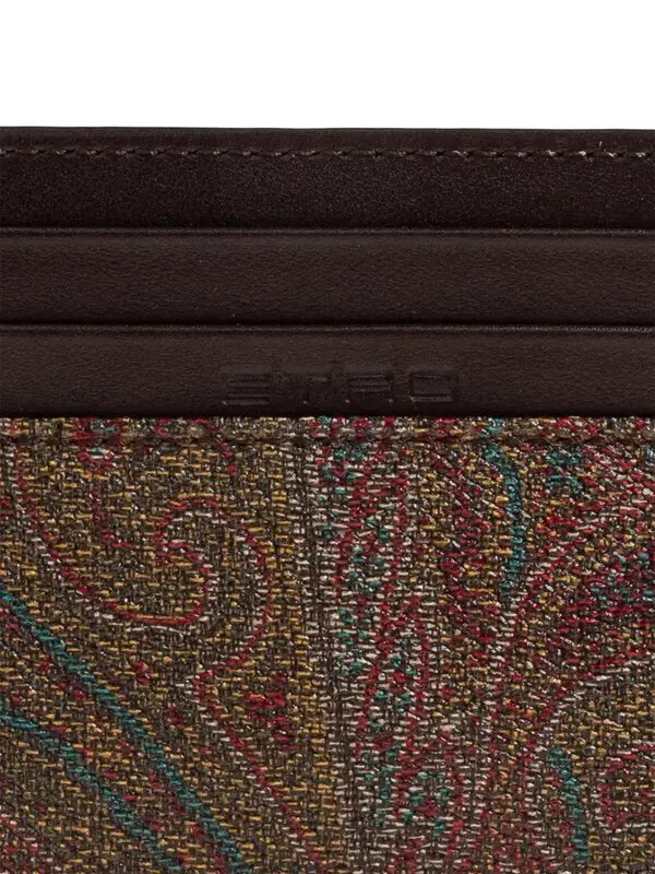 Etro Card Holder With Paisley Print