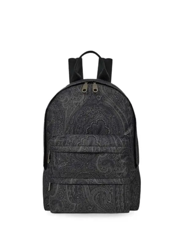 Etro Nylon Backpack With Arnica Pattern