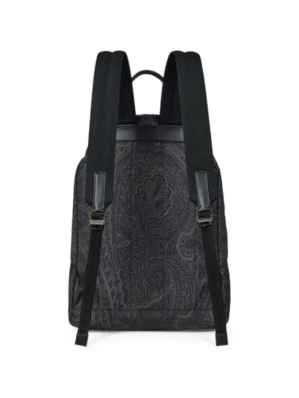 Etro Nylon Backpack With Arnica Pattern