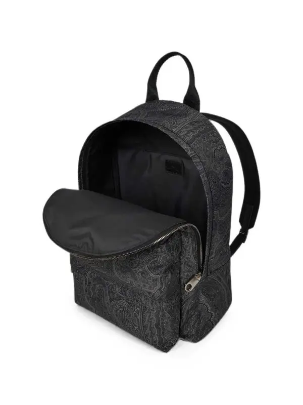Etro Nylon Backpack With Arnica Pattern