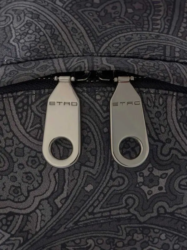Etro Nylon Backpack With Arnica Pattern