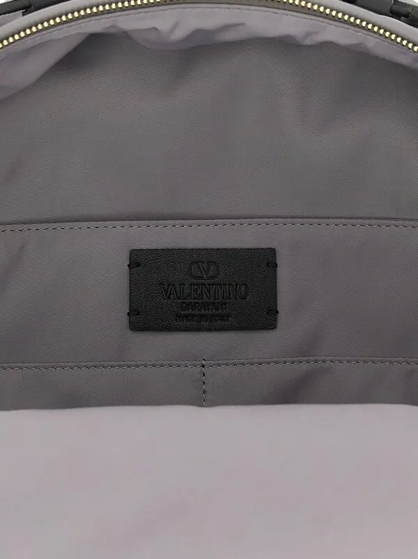 Valentino Garavani Stud Up' Grey Backpack