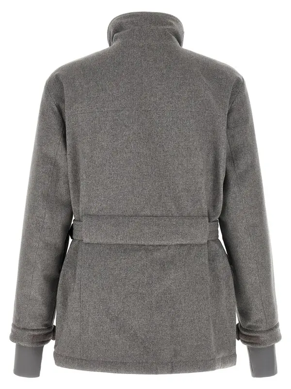 Brunello Cucinelli Grey 'mountain' Saharan