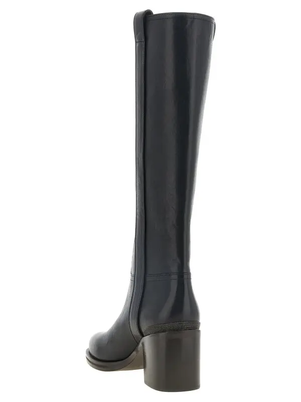 Brunello Cucinelli Riding Leather Boots