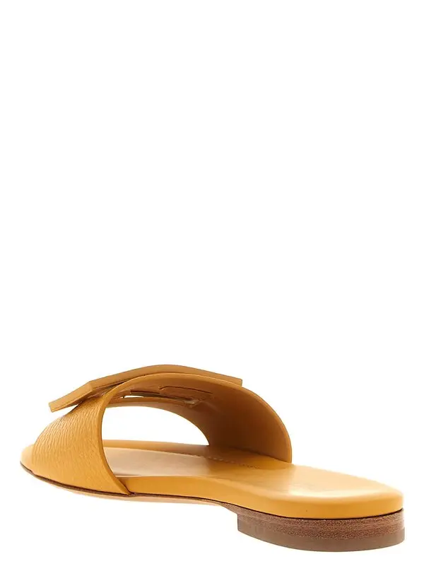 Fendi Tube' Slides - Yellow