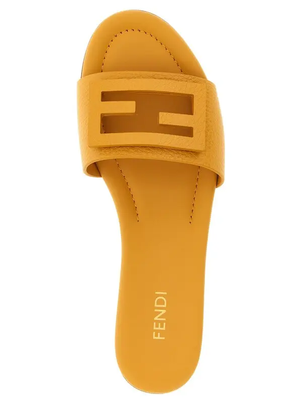 Fendi Tube' Slides - Yellow