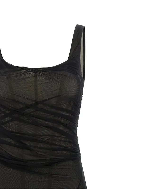 Attico Dress With Transparencies