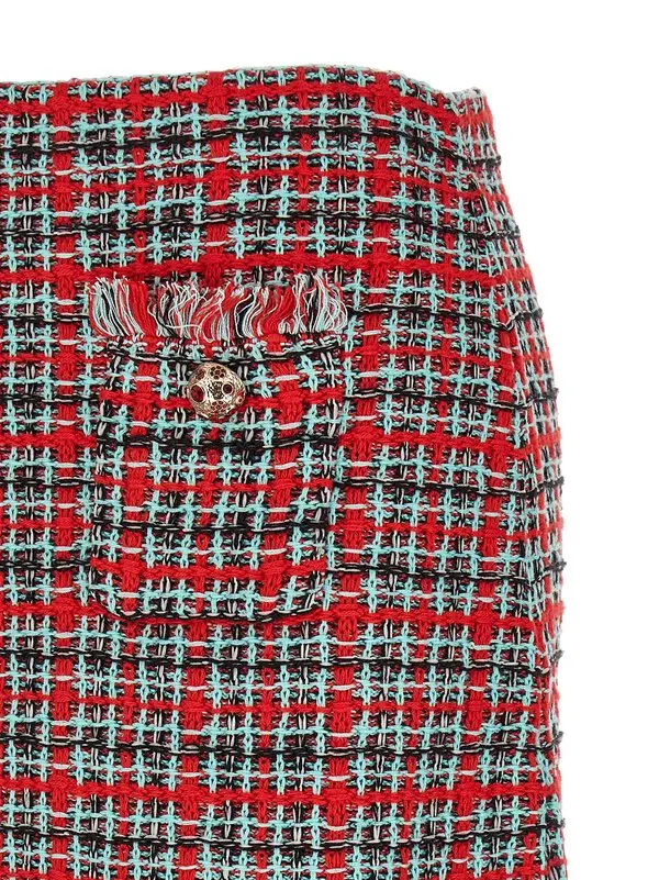 SELF-PORTRAIT Tweed Skirt