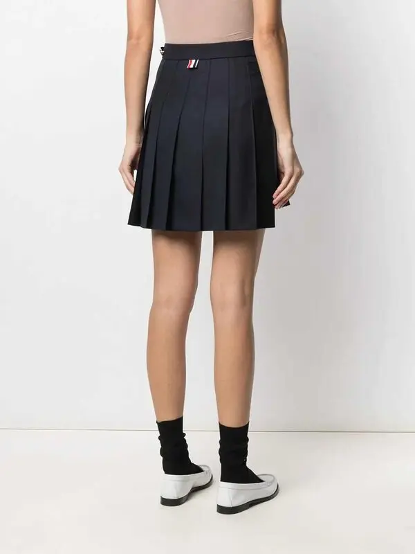 Thom Browne Super 120s Pleated Miniskirt