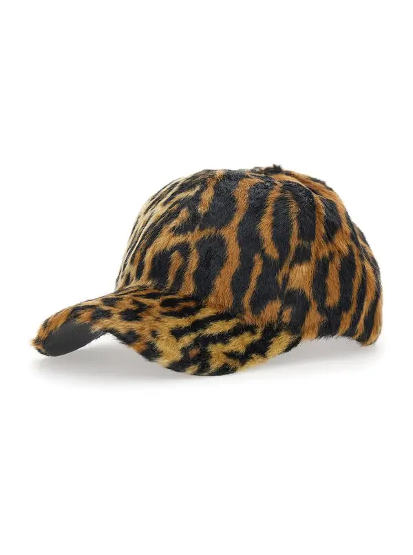 STAND STUDIO Cyrene Cap In Brown Modacrylic