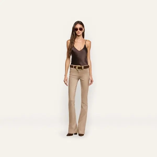 L'AGENCE Lexi Silk Camisole - Dark Espresso
