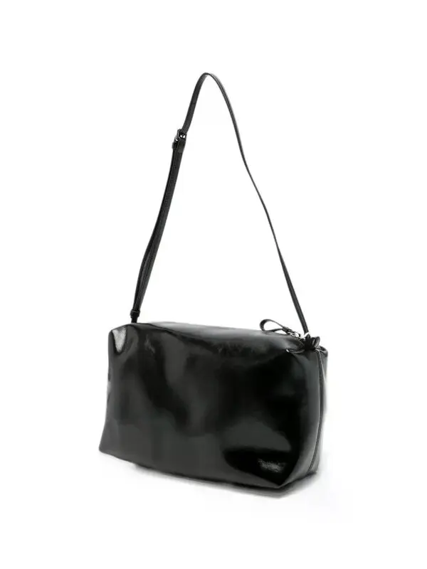 LOW CLASSIC Glossy-finish Shoulder Bag