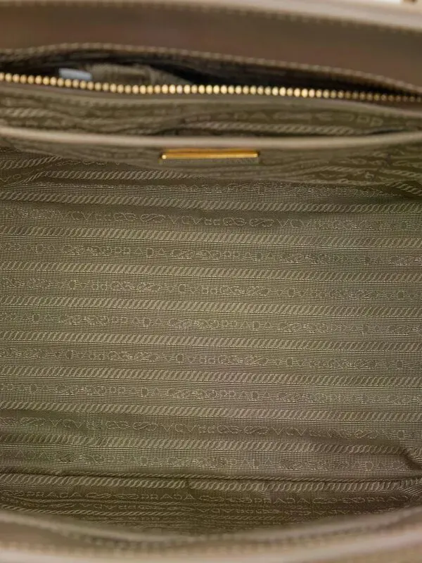Prada 2010-2026 Saffiano Lux Parabole Tote Bag - Brown