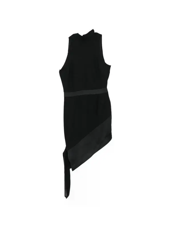 CARLA G. Asymmetric Bow-detail Dress