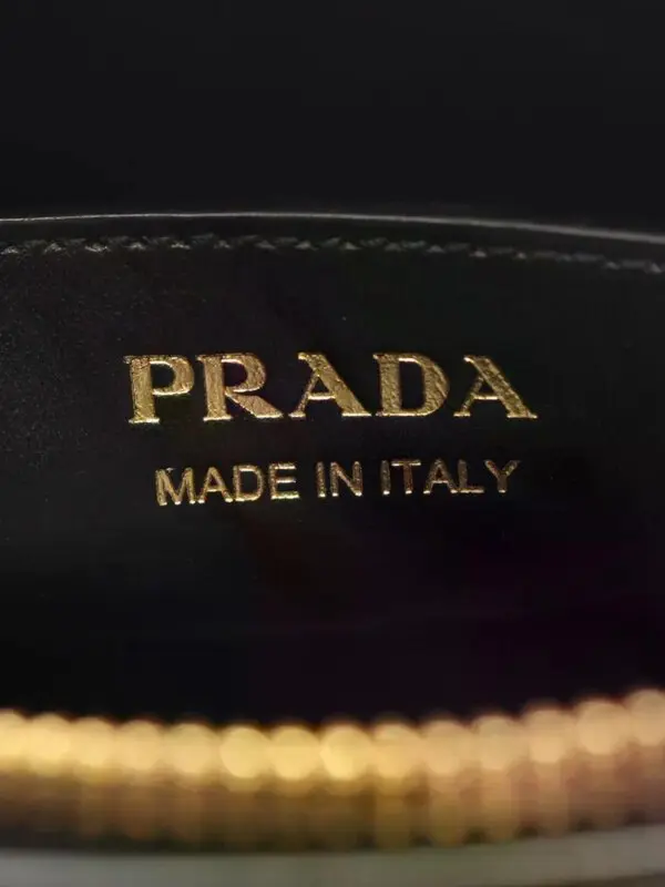Prada 2010s Soft Calf Impun Shoulder Bag - Black