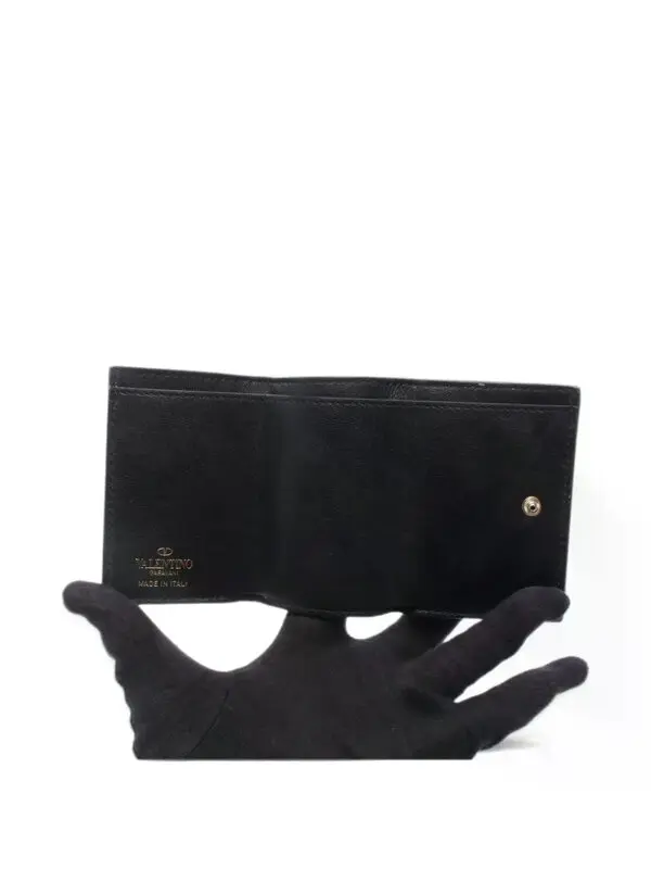 Valentino Garavani 2010s Rockstud Trifold Wallet