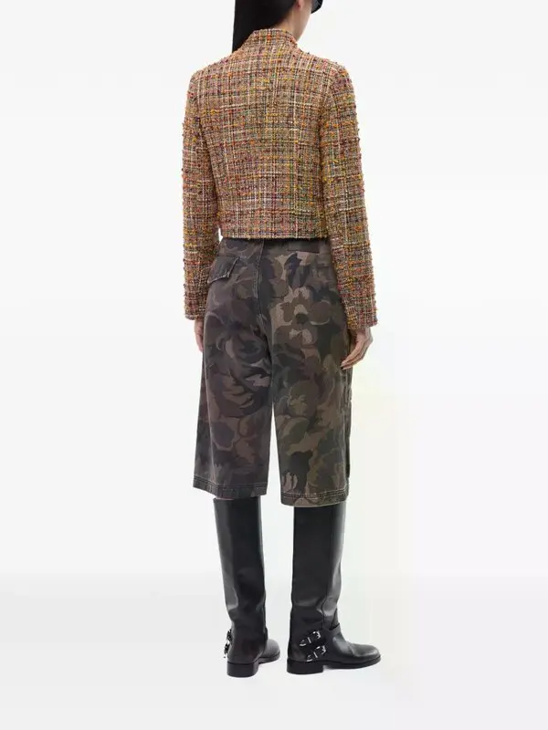 Pinko Bouclé Tweed Jacket With Contrasting Buttons