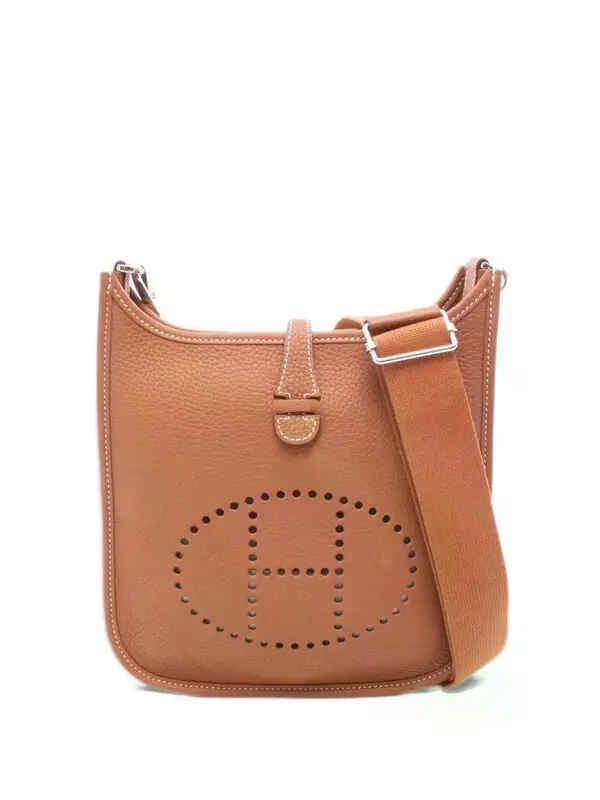 Hermès 2025 23 Evelyne Clemence Leather Shoulder Bag - Brown