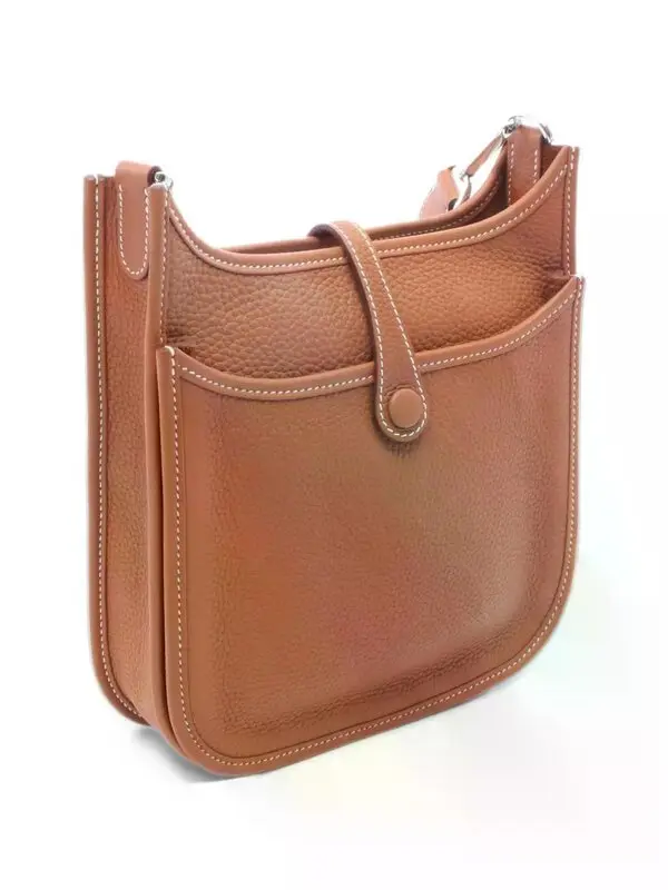 Hermès 2025 23 Evelyne Clemence Leather Shoulder Bag - Brown