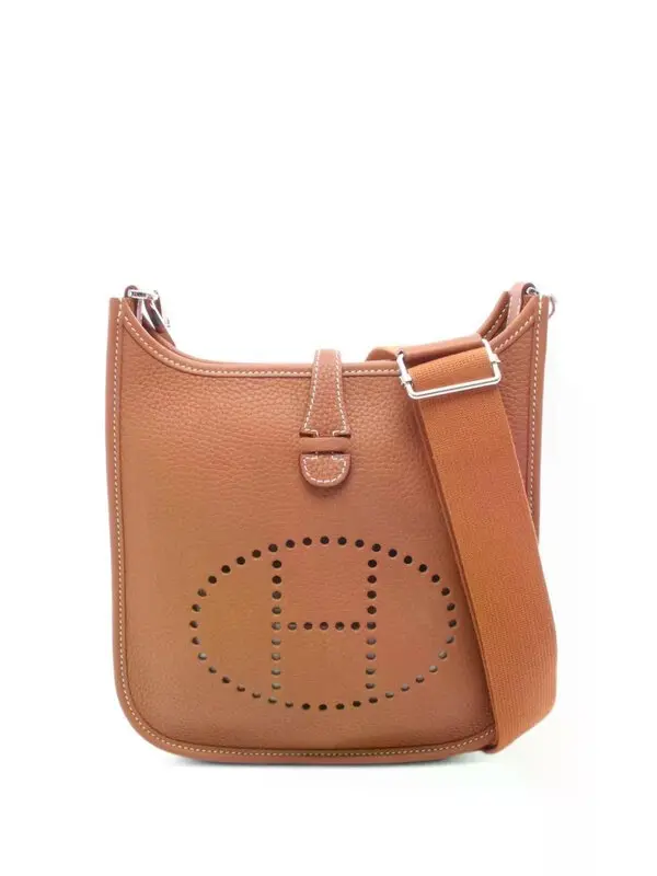 Hermès 2025 23 Evelyne Clemence Leather Shoulder Bag - Brown