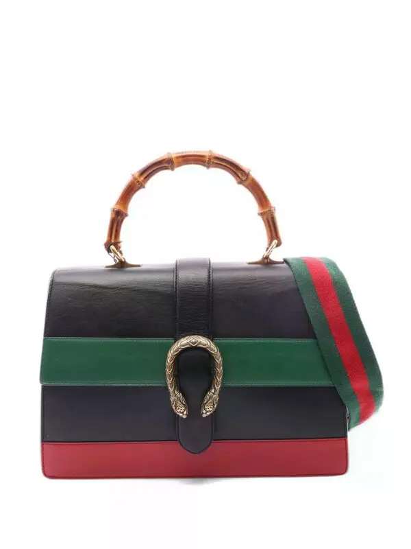 Gucci 2000s Bamboo Dionysus Tote Bag - Black