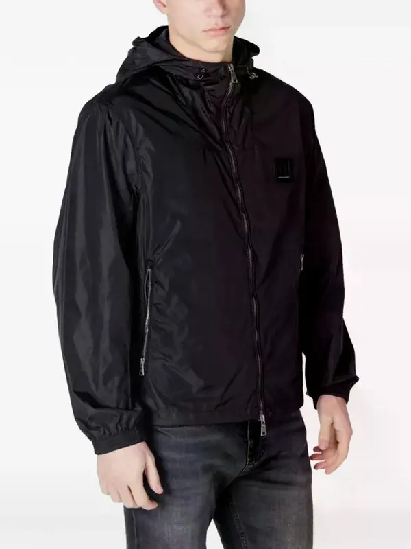 Armani Exchange Logo-patch Hooded Jacket
