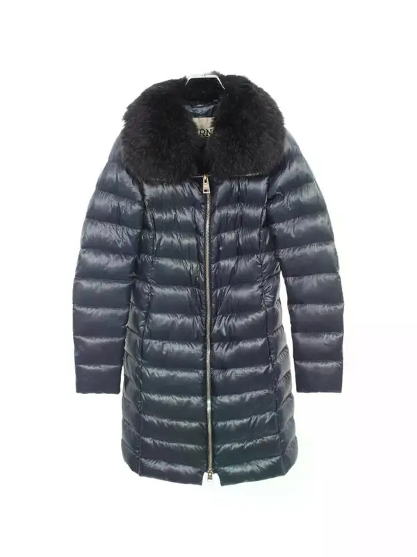Herno 2000s Iconico Fur-collar Coat