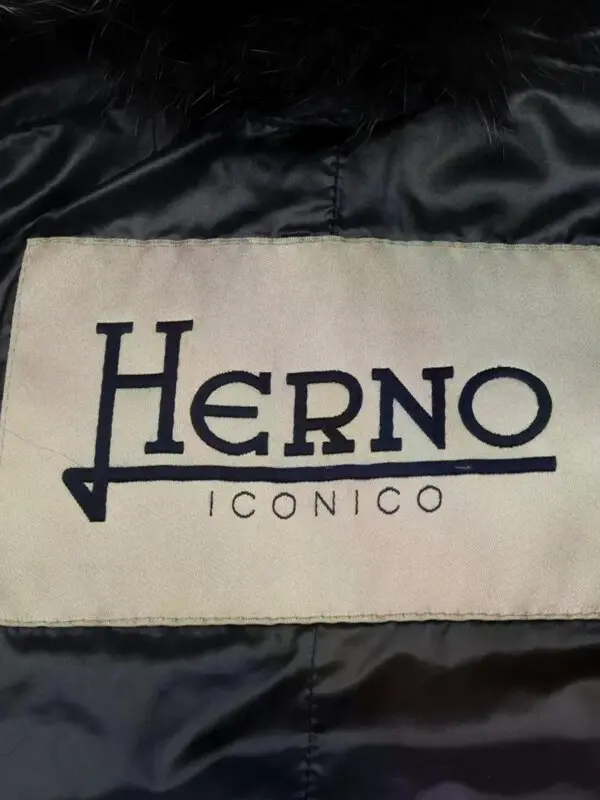 Herno 2000s Iconico Fur-collar Coat