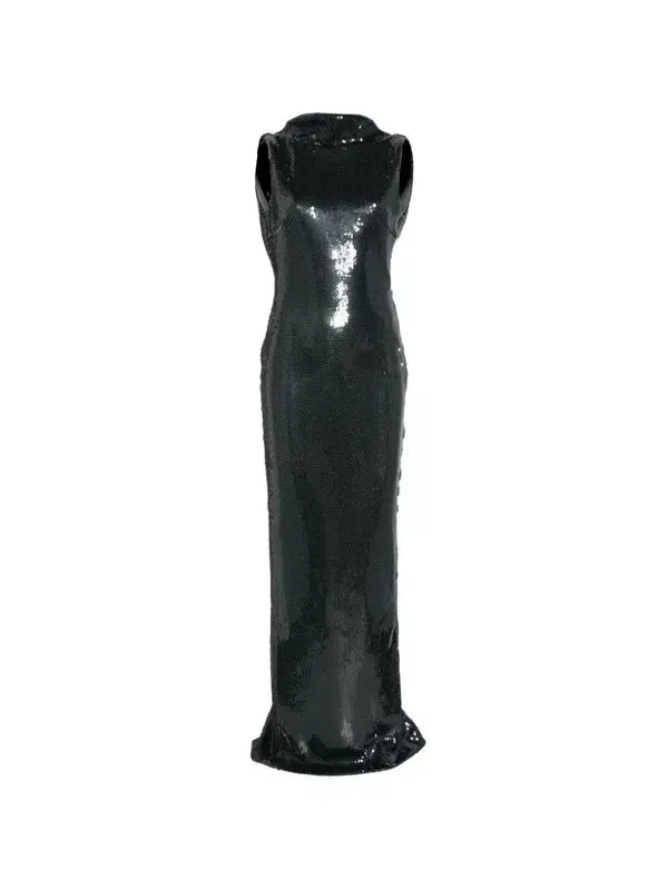 Retrofete Liela Sequin Dress - Black