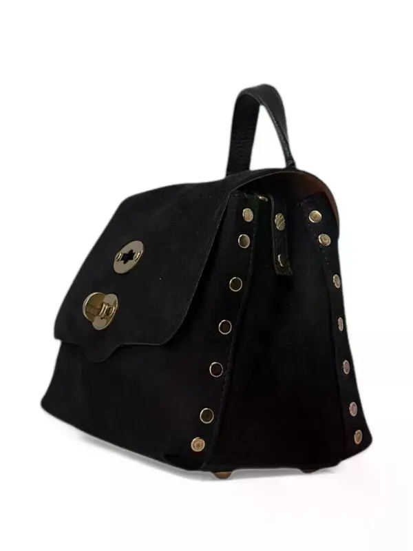 ZANELLATO Baby Postina Jones Nubuck Tote Bag - Black
