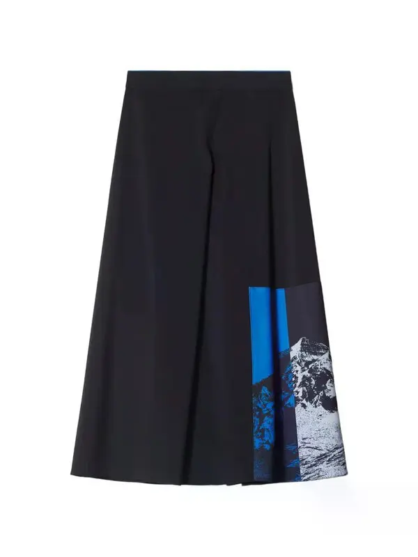 Maison Kitsuné Polarized Mountains A-line Maxi Skirt
